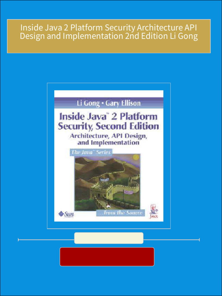 Free Pdf Sample Inside Java 2 Platform Security Architecture Api Design And Implementation 2nd