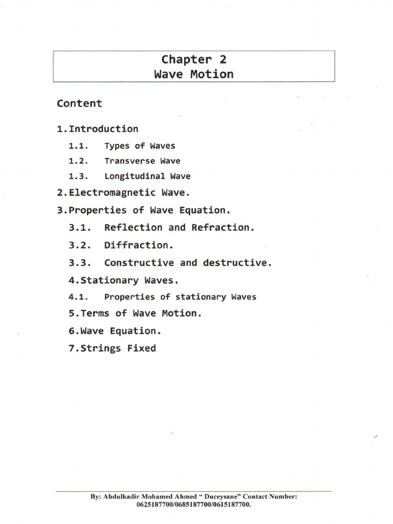 Physics G12 (Chapter 2) | PDF