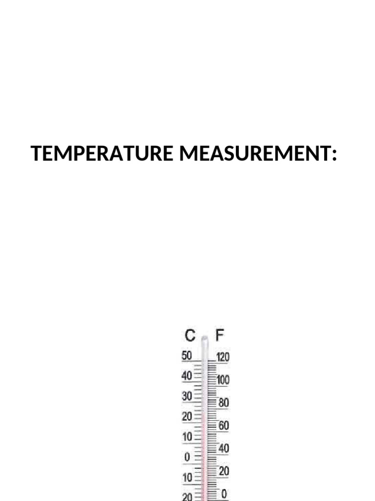 Temperature Measurement | PDF