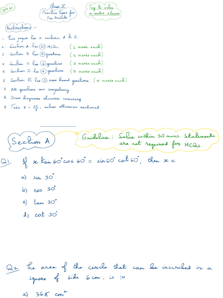 Class 10 - DPP 61 | PDF