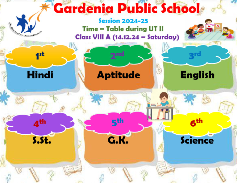 Class 8 A - 14.12.24 - Time Table | PDF