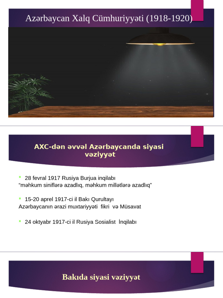 Azərbaycan Xalq Cüm. TƏQDİMAT | PDF