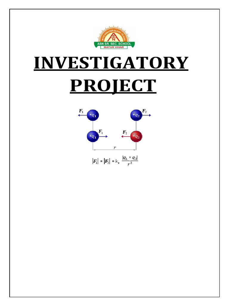 PROJECT PHYSICS (Hardik Aggarwal ,, 12-A) | PDF | Physics | Physical ...