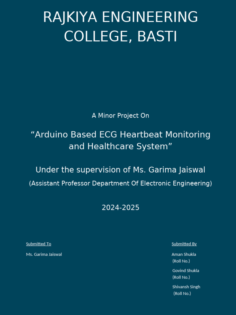 Major Project Cover Page R.E.C. BASTI - Copy | PDF
