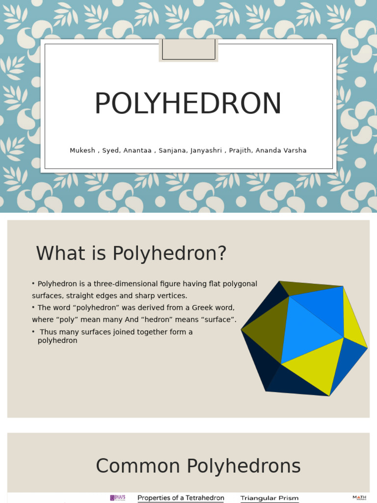 Polyhedron | PDF