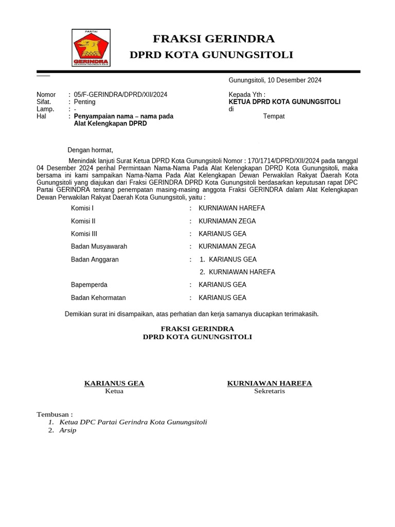 Surat AKD 2024 | PDF