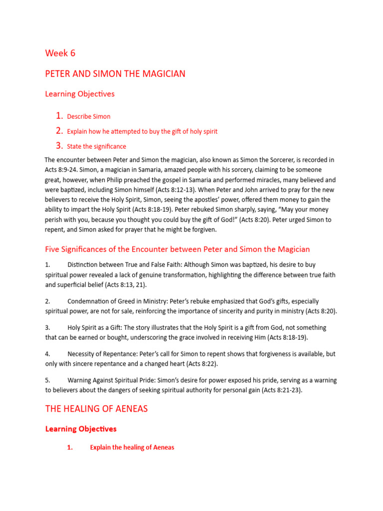 Crs Yr9 | PDF | Saint Peter | Acts Of The Apostles