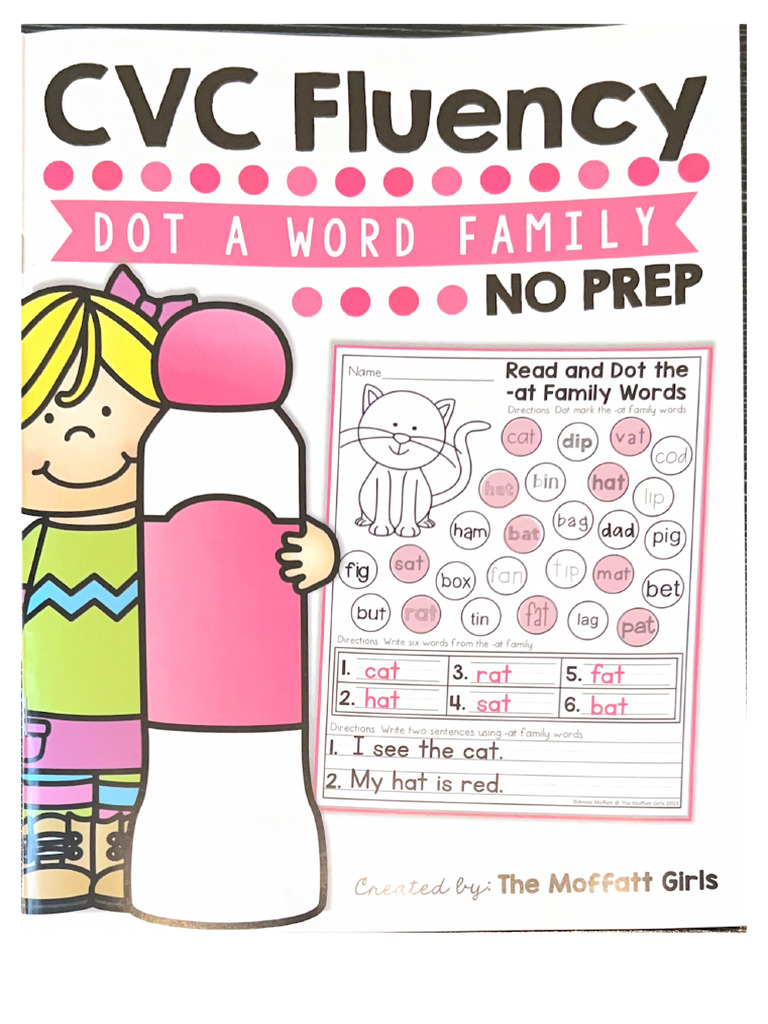 CVC Dot a Word FAmily | PDF
