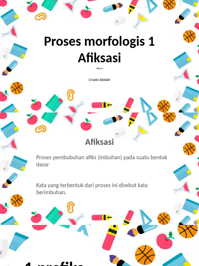Proses Morfologi | PDF