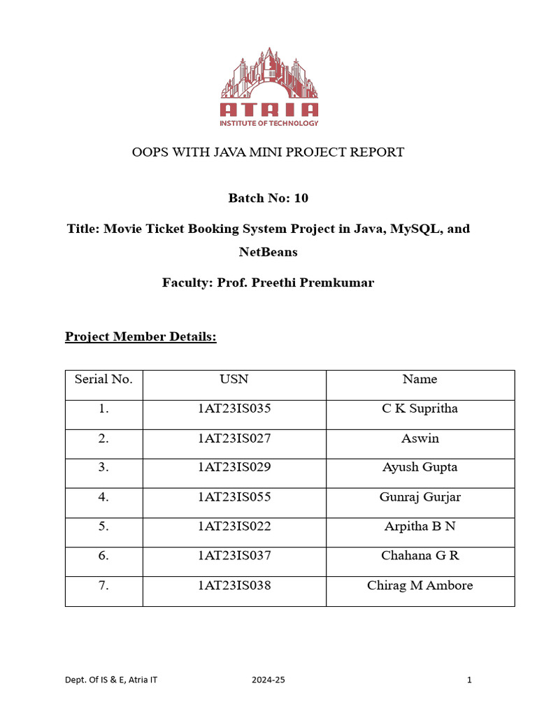 Java Mini Project Report | PDF | Integrated Development Environment ...