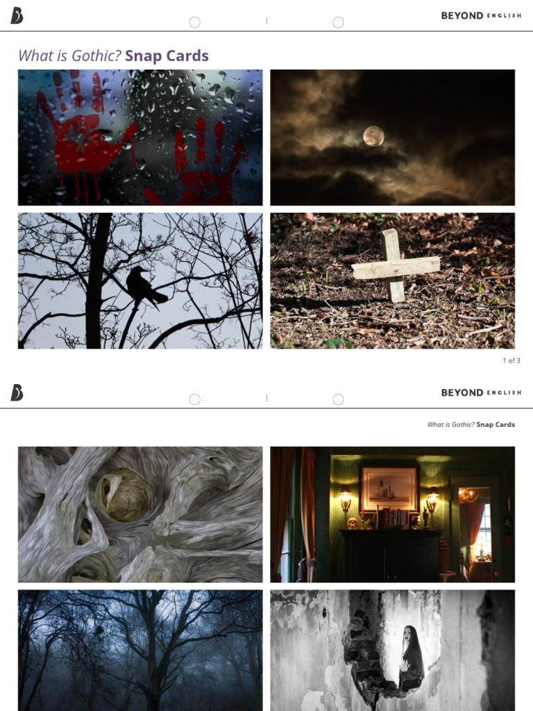 What is Gothic? Snap Cards | PDF