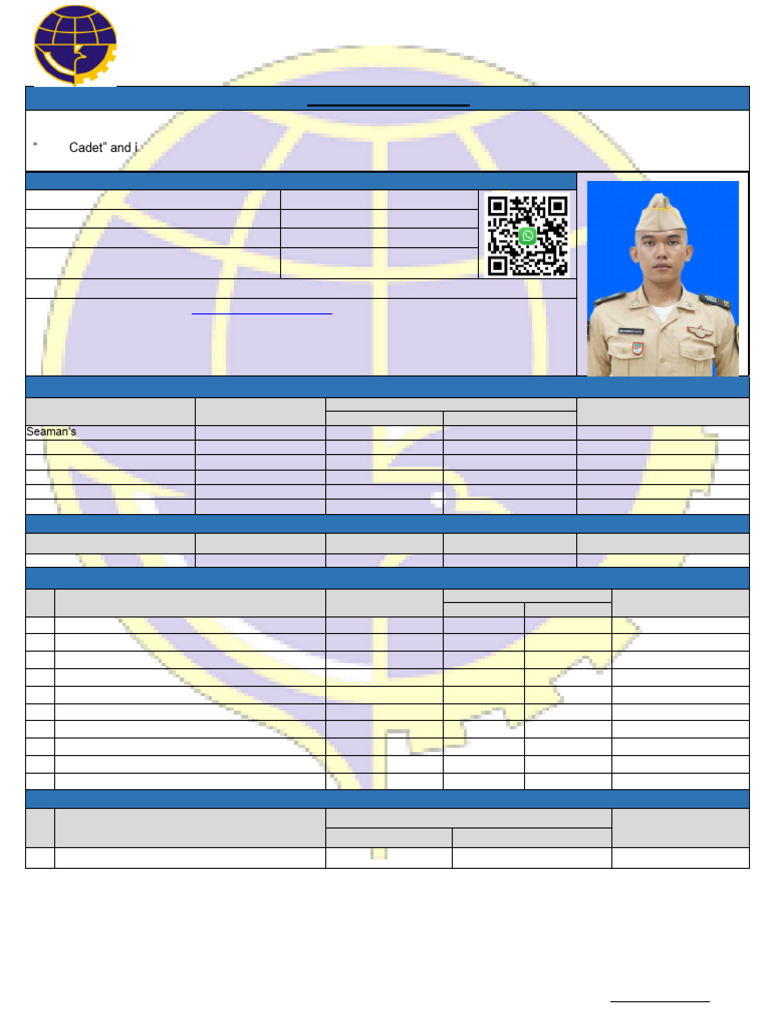 CV. MUHAMMAD HAFIZ | PDF | Sailor | Shipping