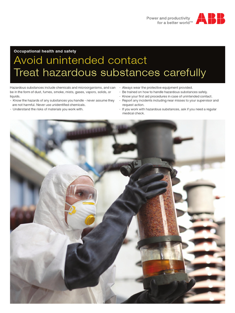 Handling Hazardous Substances Poster | PDF