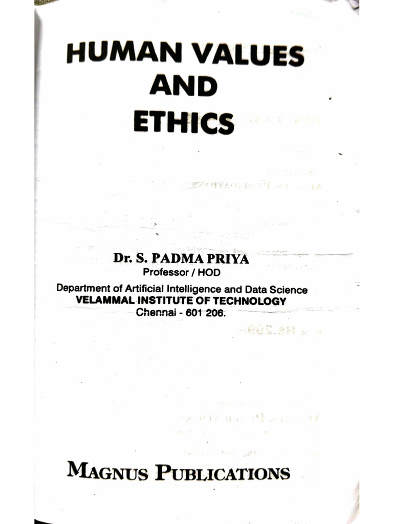 Human Values and Ethics Full Book-1-1 | PDF