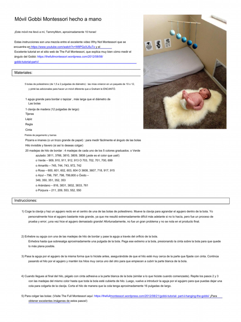 diy_montessori_gobbi_mobile_traducido espñ | PDF | Materiales de ...