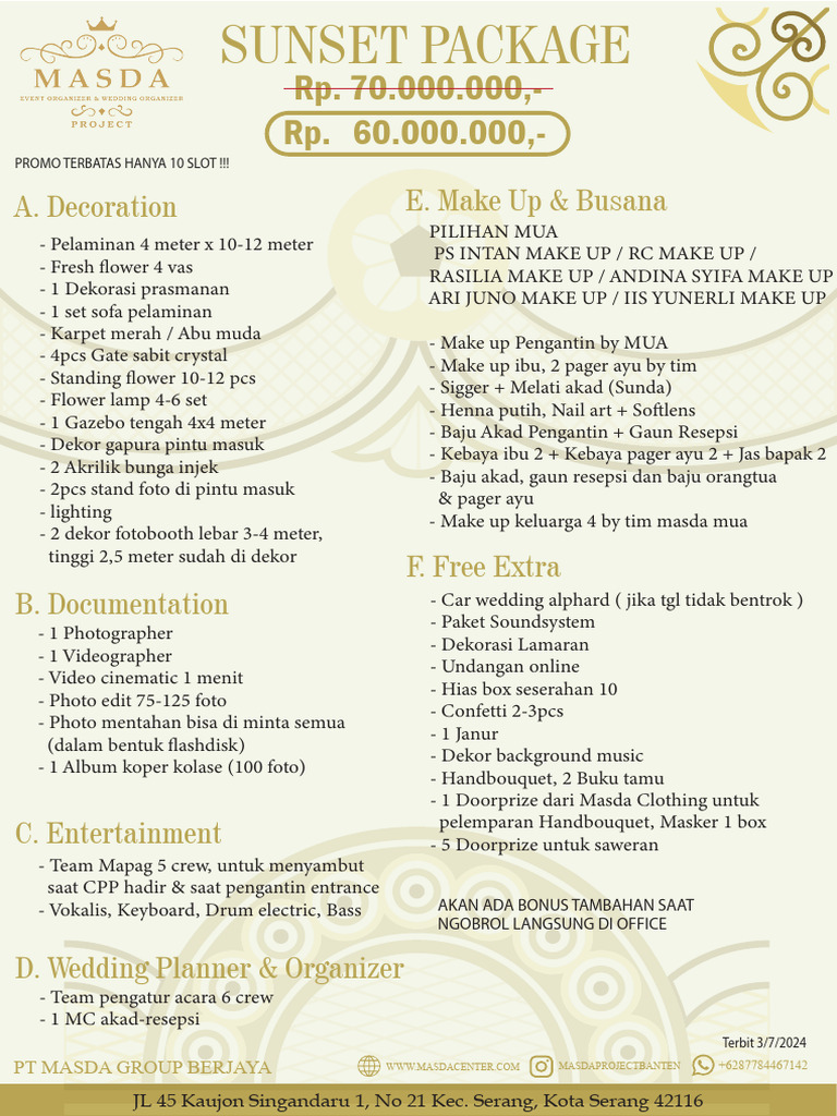 Sunset Package | PDF