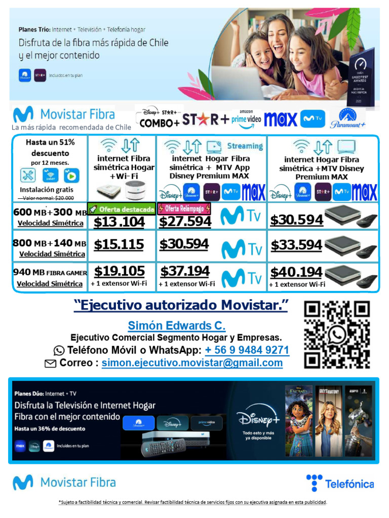 Movistar Fibra Con Movistar TV, ¡Te Conviene! ?? | PDF