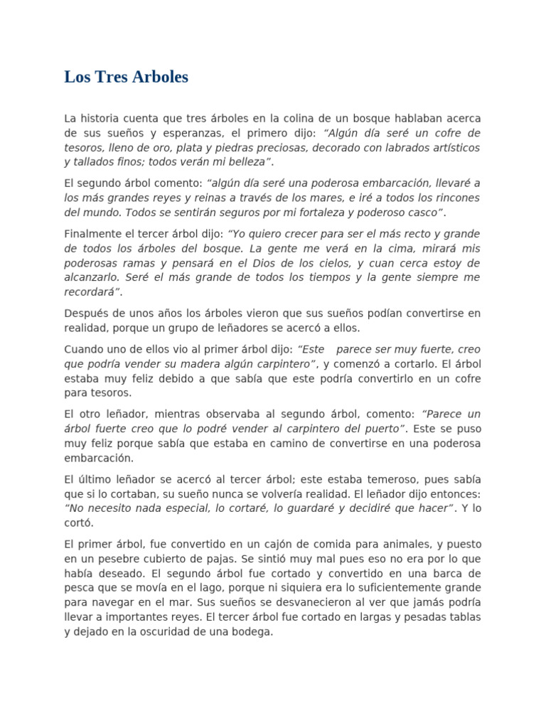 Los Tres Arboles | PDF