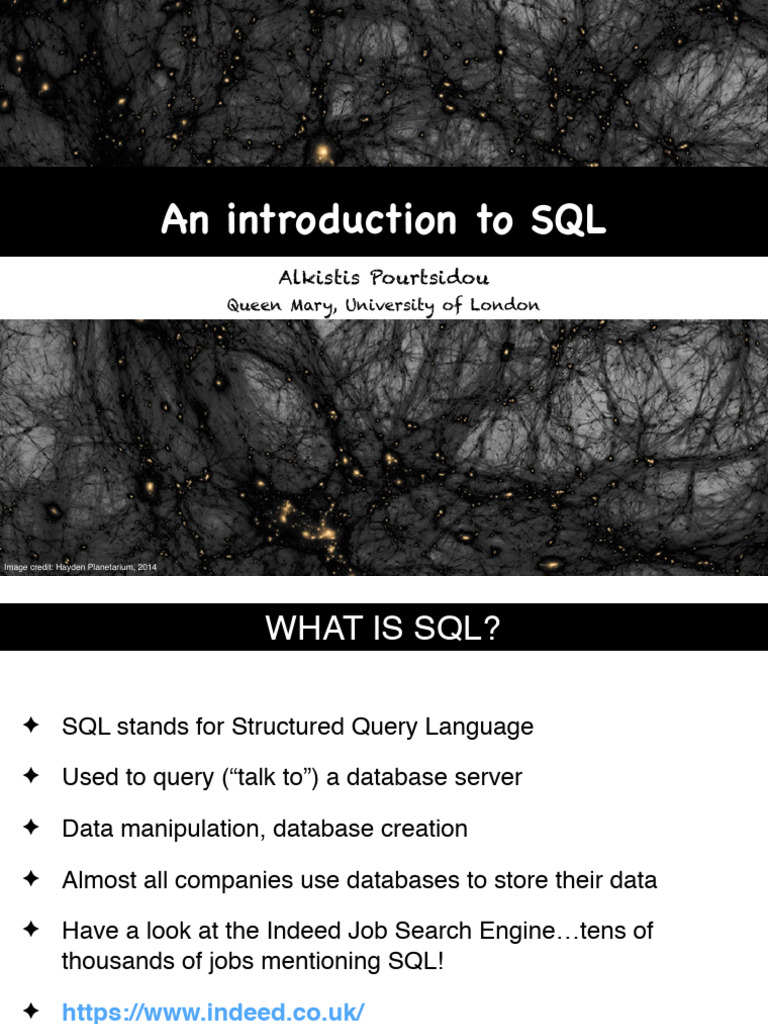 An Introduction To SQL 1731971471 | PDF | Sql | Databases