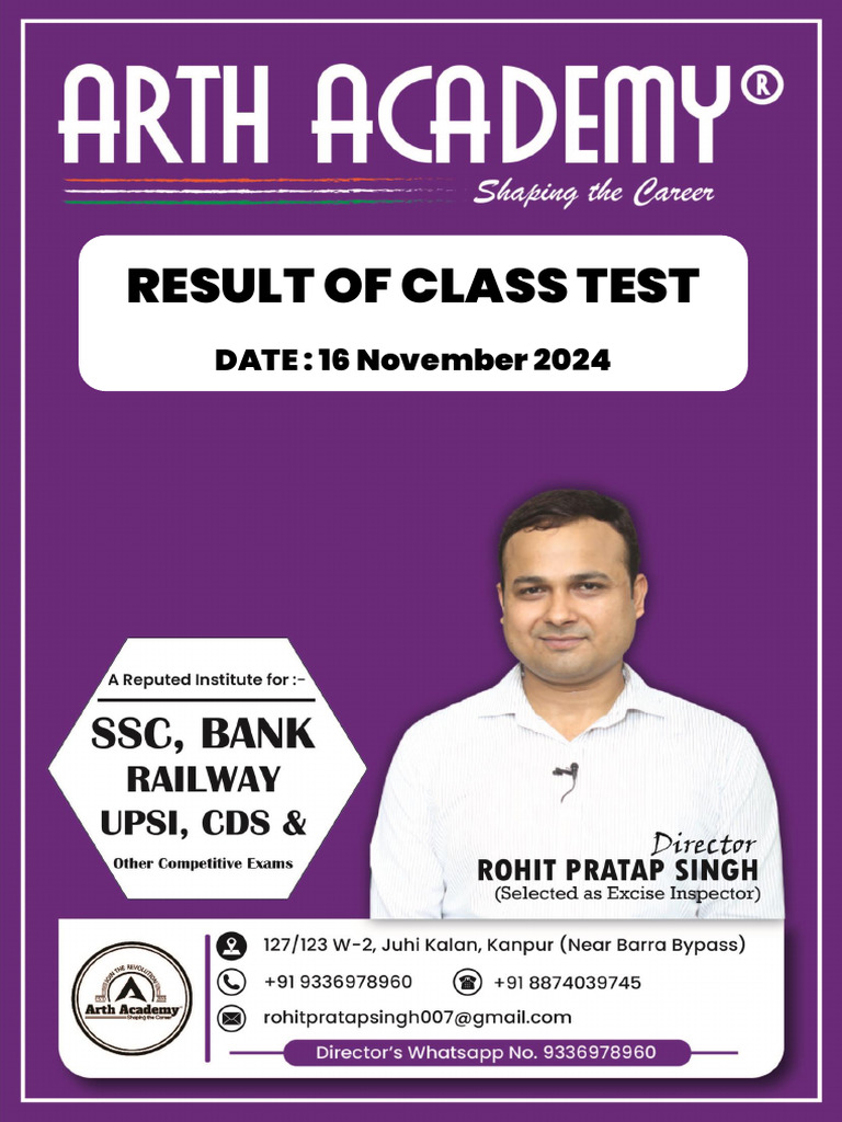 Class Test Results: Math & English | PDF | Hindu Deities