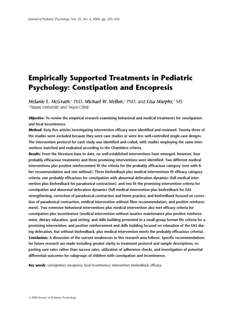 Pediatric Constipation Treatments | PDF | Constipation | Rectum