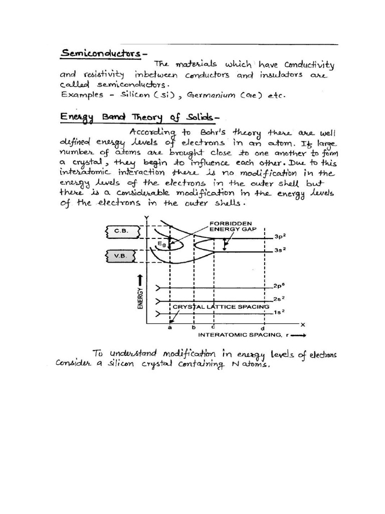 Semiconductor Notes | PDF