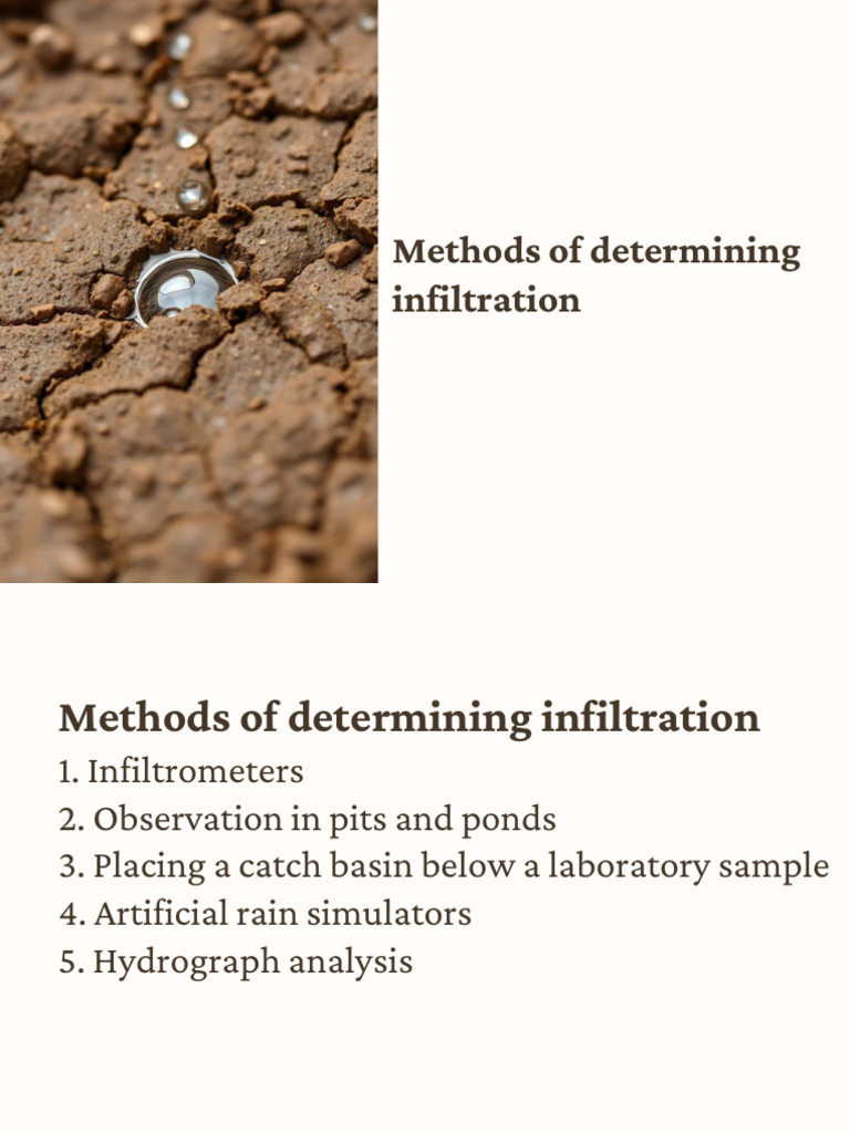 Determining Infiltration Rates | PDF