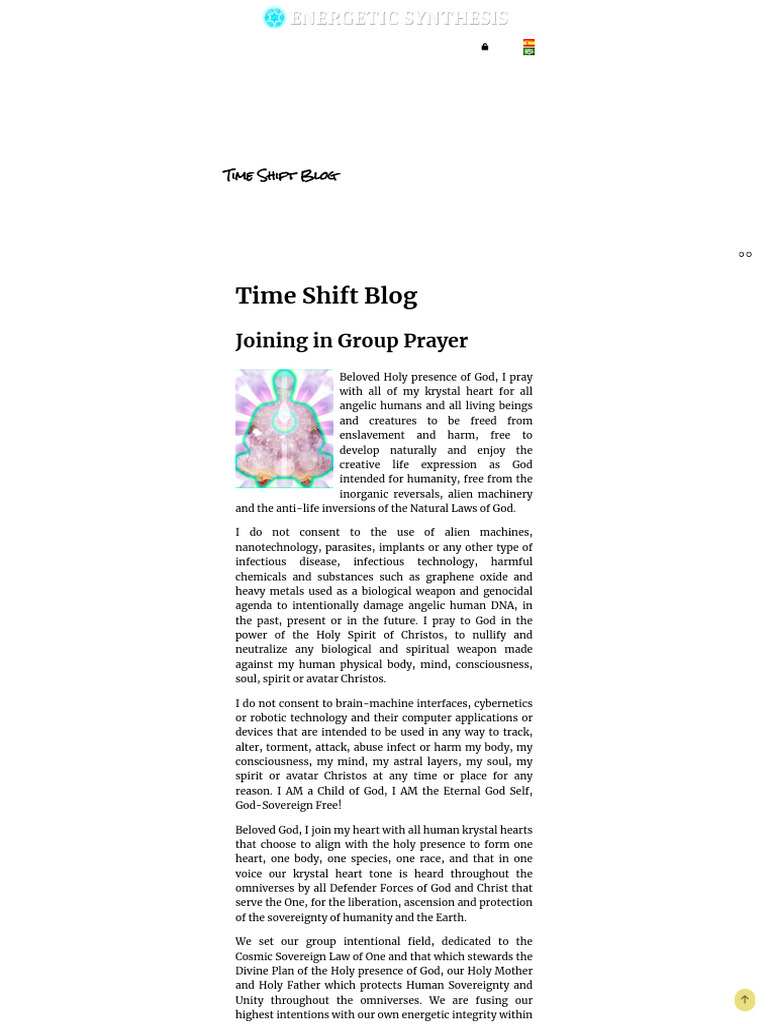 Joining in Group Prayer - Energetic Synthesis | PDF | God | Prayer
