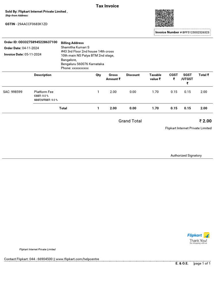 OD332758945228637100 | PDF | Invoice | Taxes