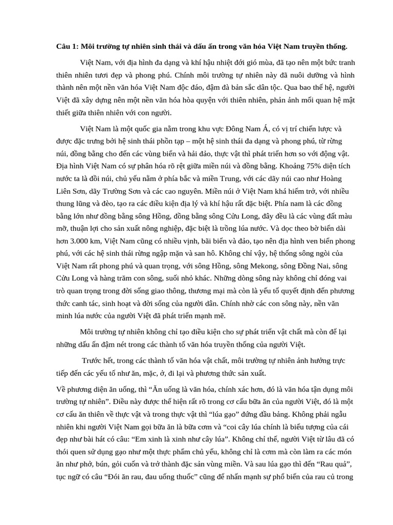 Đề cương csvhvn cuối hp | PDF