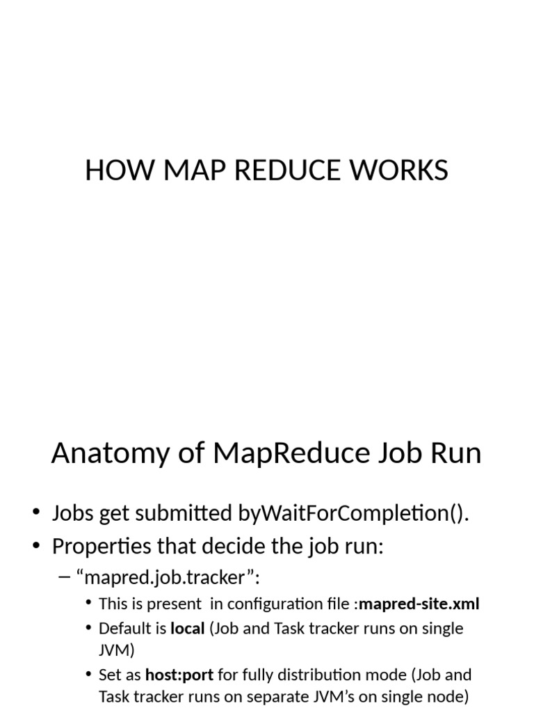 How Map Reduce Work | PDF | Map Reduce | Apache Hadoop