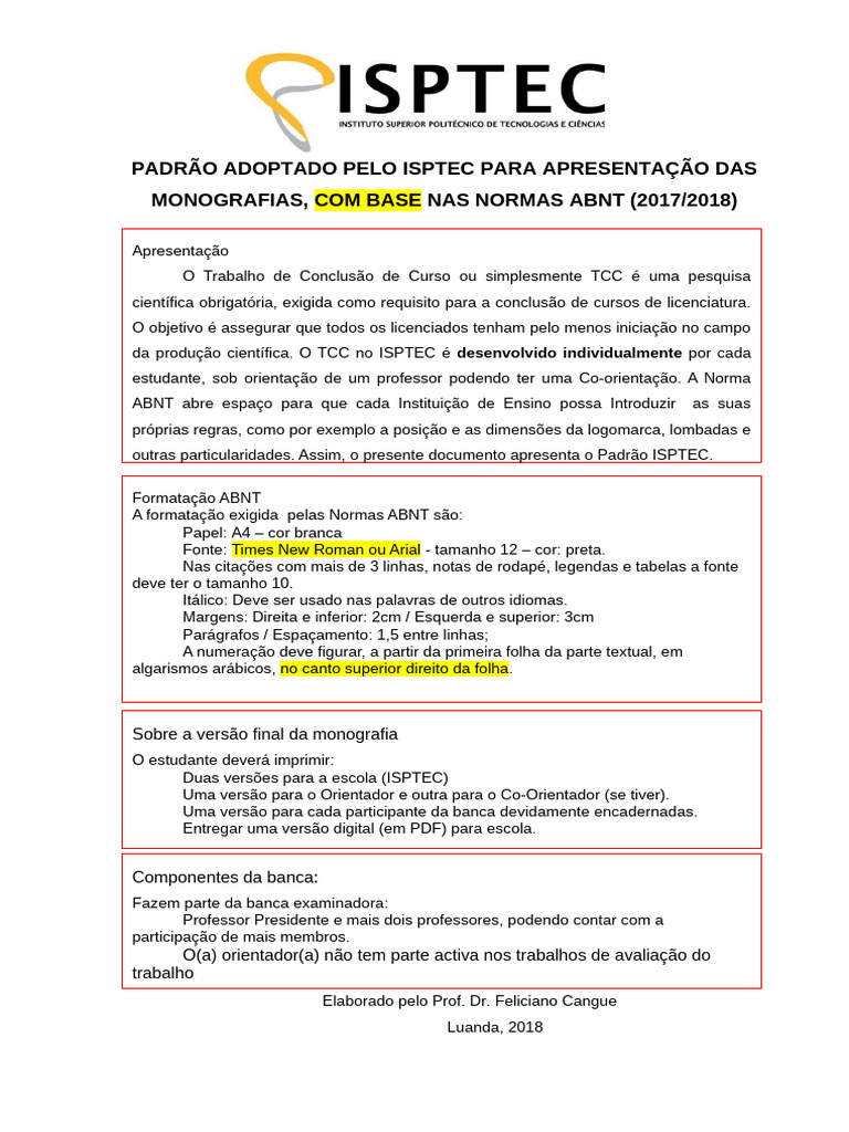 Tcc Modelo Abnt Isptec Pdf Desperdício Reciclagem