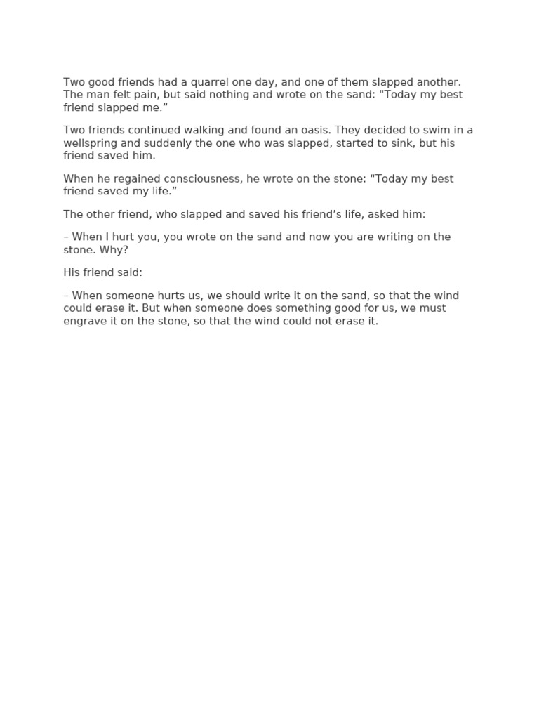 Friendship Stories | PDF