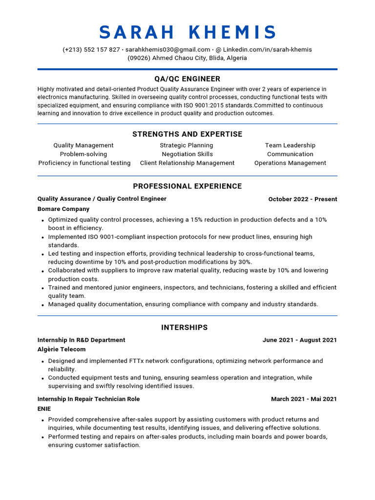 Black and White Corporate Resume | PDF | Quality Assurance | Quality (Business)