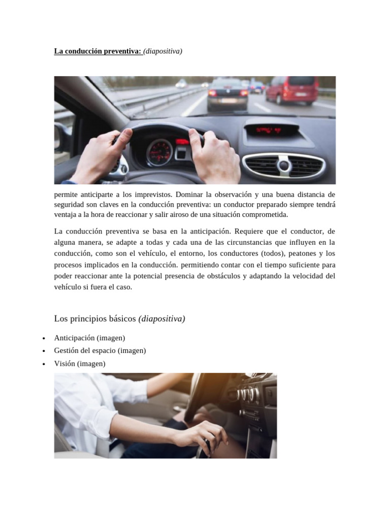 Conducción Preventiva y Eficiente | PDF | Coche | Peatonal