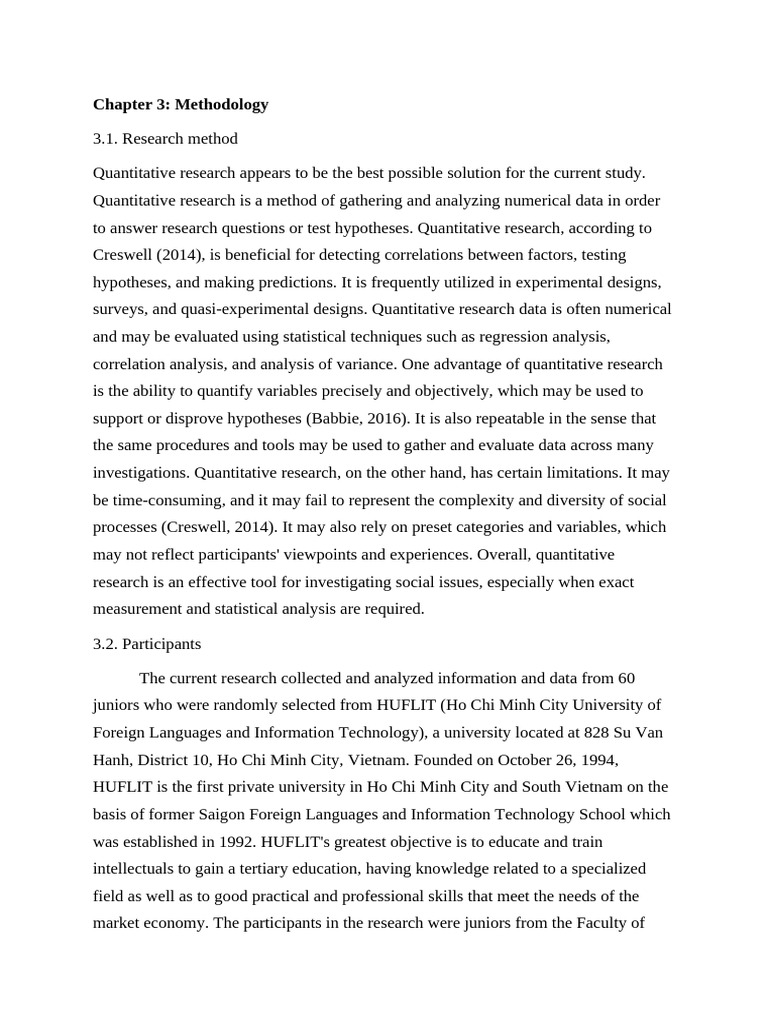 METHOD | PDF | Quantitative Research | Statistics