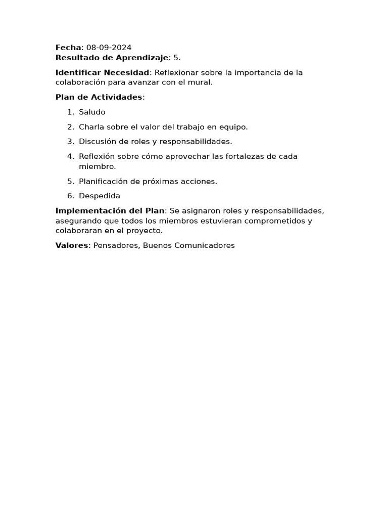 Colaboración y Logística para Mural | PDF
