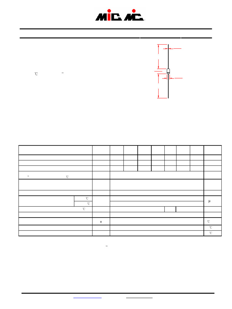 FR307-Datasheet | PDF | Rectifier | Electrical Engineering