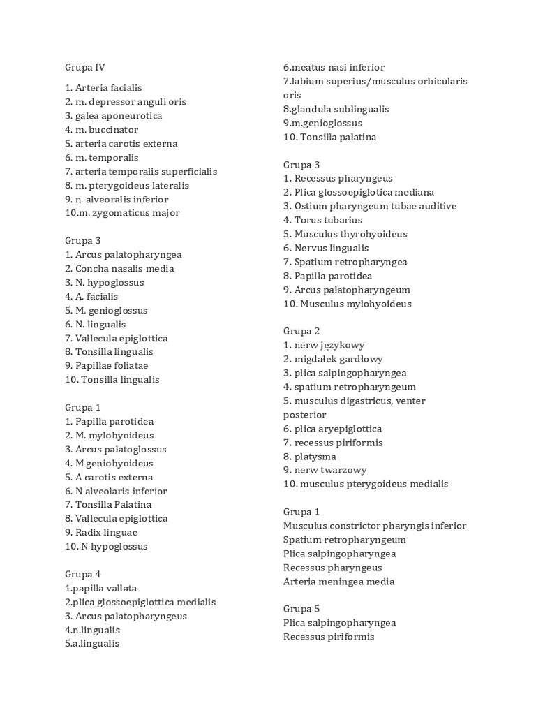 Szpilki GIS 2024 | PDF | Anatomía humana | Cabeza y cuello humanos