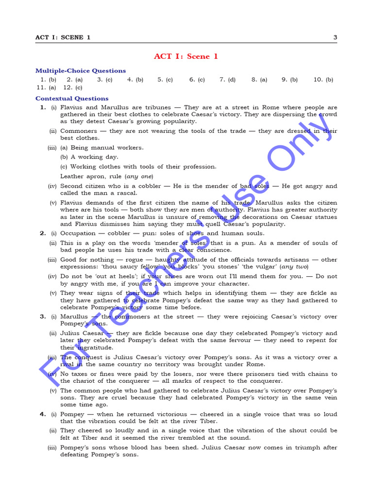 J .C answer by Darkシ๛Arpit | PDF | Julius Caesar | Mark Antony