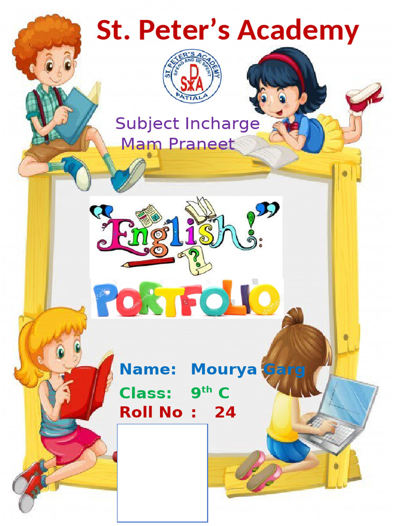 St. Peter's Academy: Subject Incharge Mam Praneet | PDF