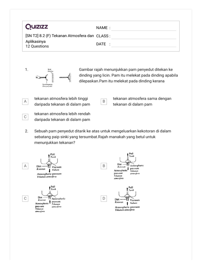 Tekanan Atmosfera dan Aplikasinya | PDF