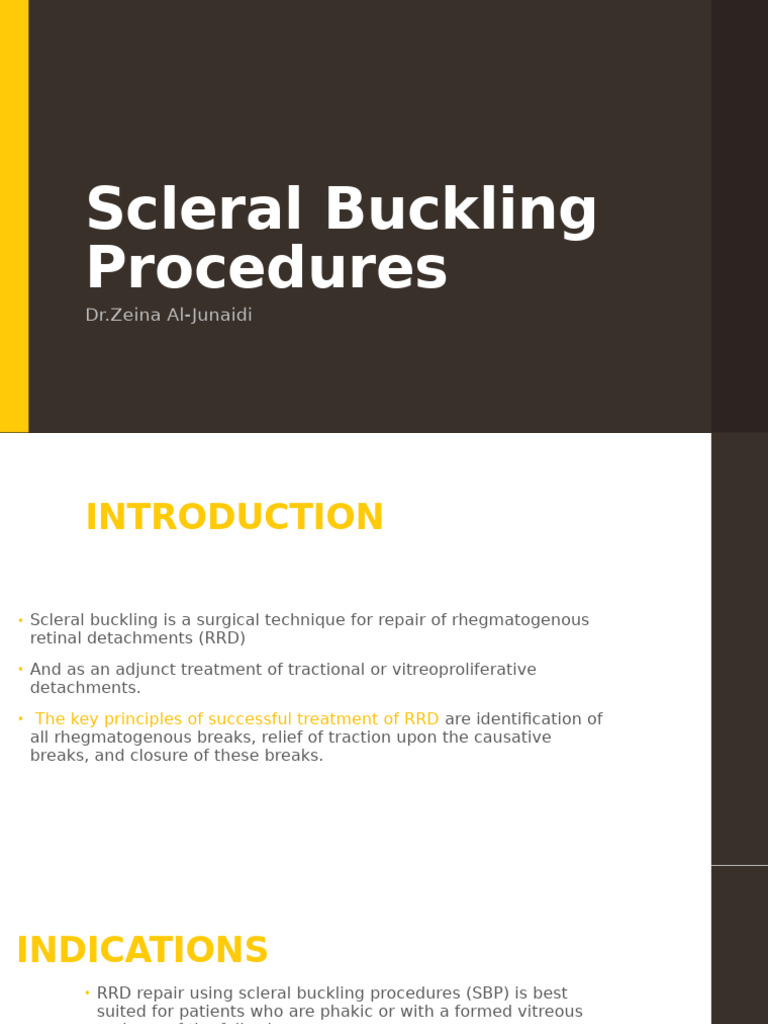 Scleral Buckle [Autosaved] | PDF | Human Eye | Ophthalmology