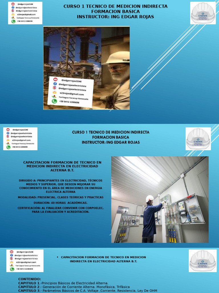Tecnico Medicion Indirecta Cap 1 y 2 | PDF | Voltio | Corriente eléctrica