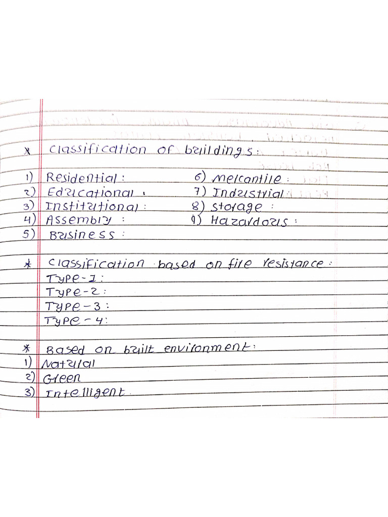 Classification of Buildings | PDF