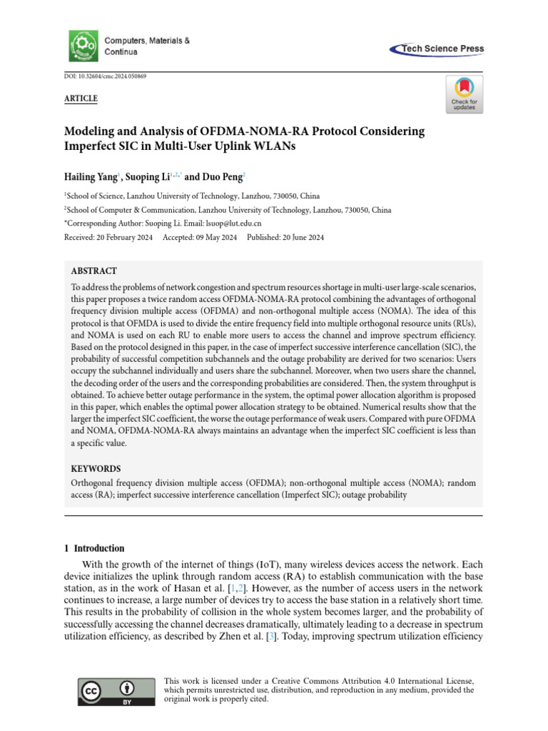 TSP_CMC_50869 | PDF | Computer Network | Channel Access Method