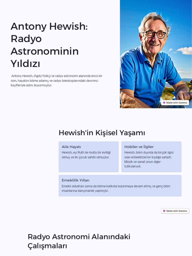 Antony Hewish Fizik Sunum | PDF
