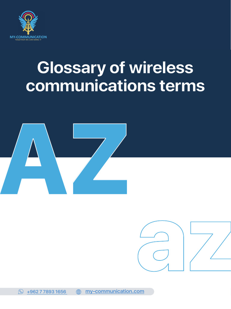 Glossary of Wireless Communications Terms | PDF