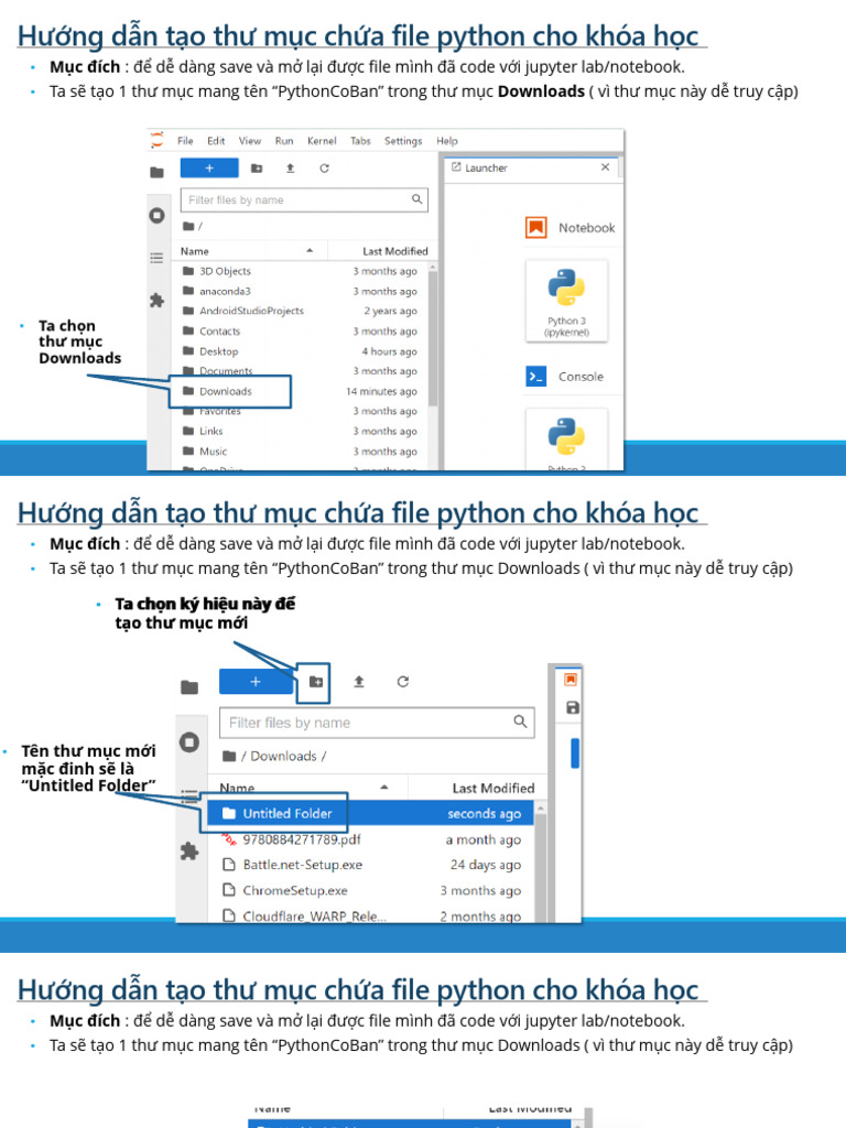 Tạo Thư Mục Cho JupyterLab | PDF