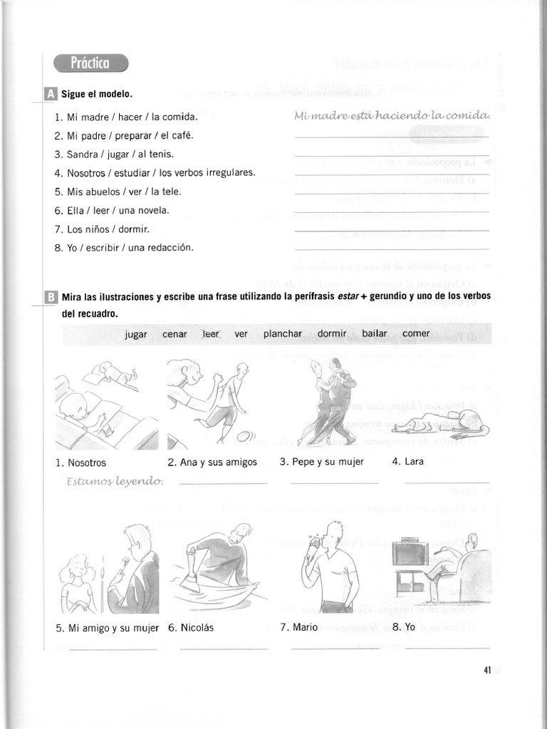 Estar Gerundio | PDF